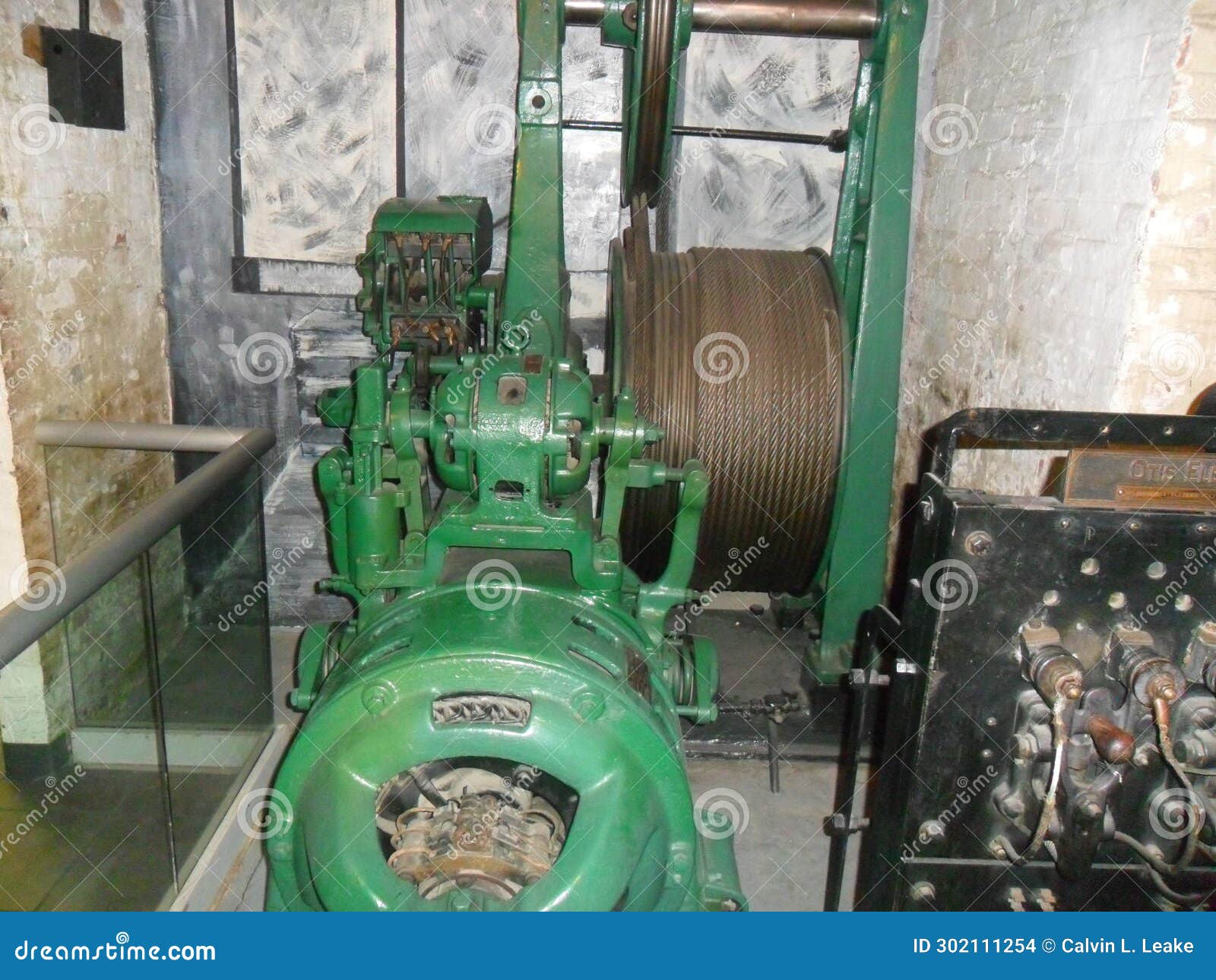 Otis Elevator Mechanical Room and Controller Editorial Stock Image ...