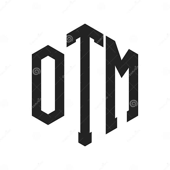 OTM Logo Design. Initial Letter OTM Monogram Logo Using Hexagon Shape ...