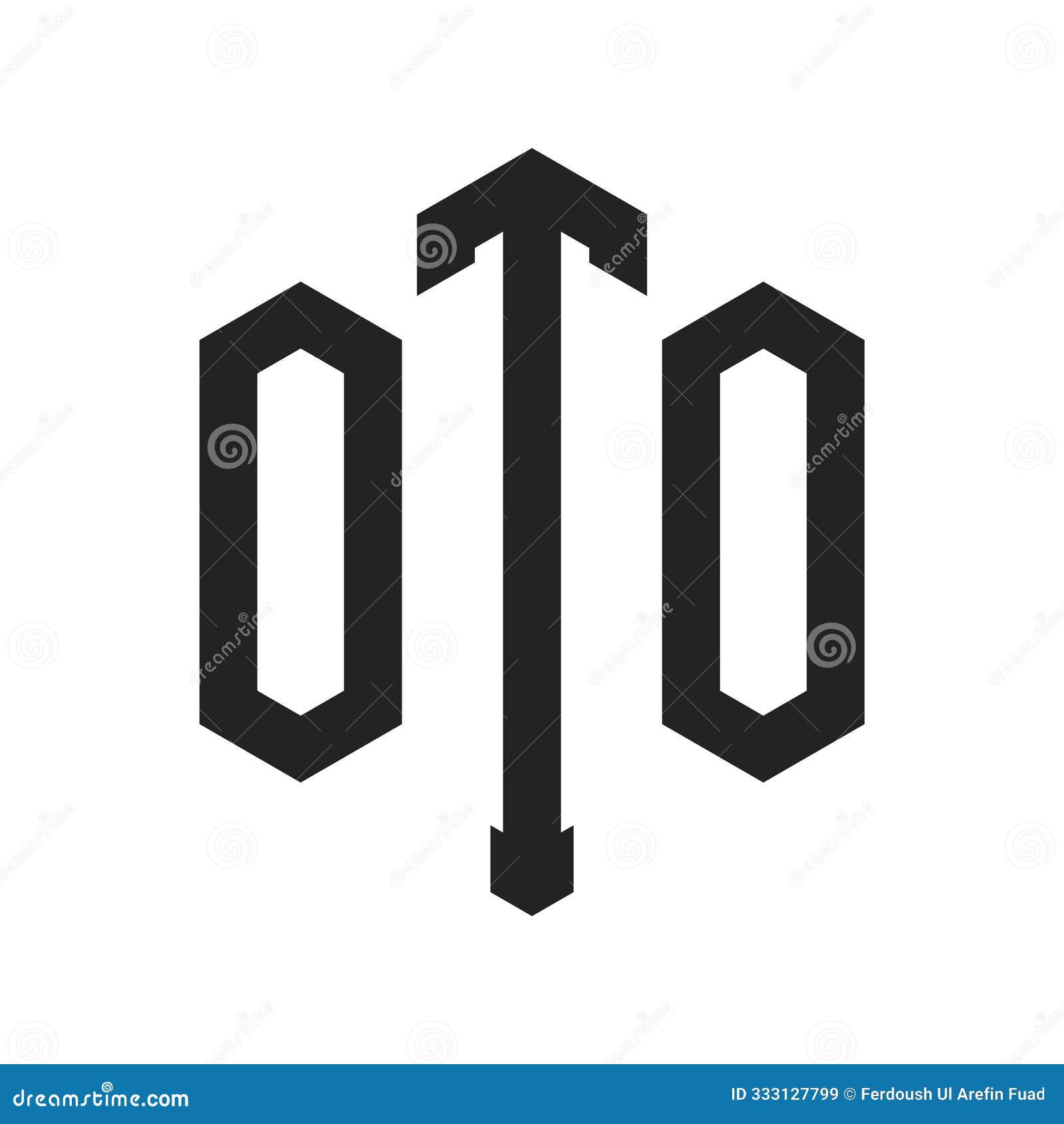 OTO Logo Design. Initial Letter OTO Monogram Logo Using Hexagon Shape ...