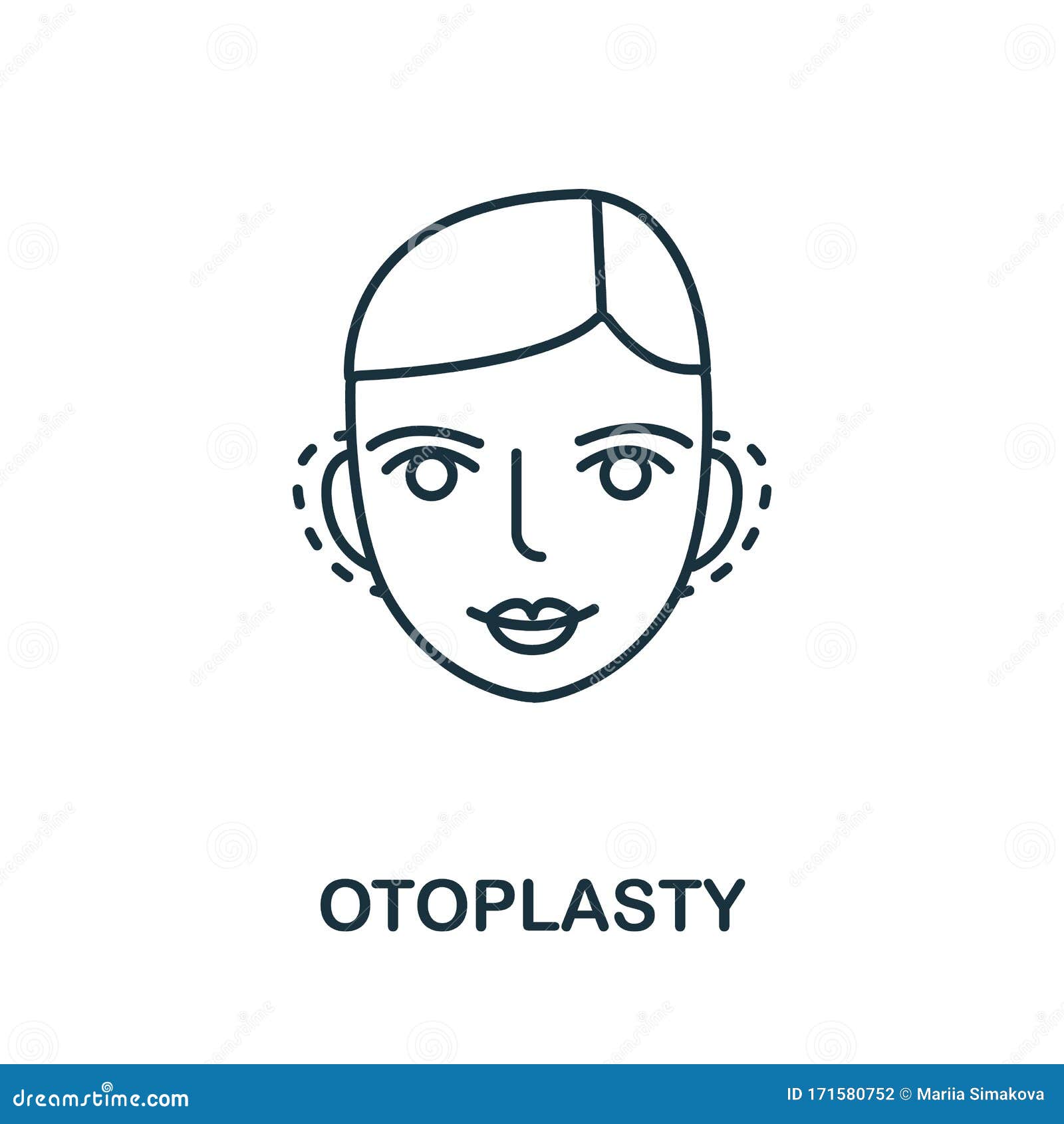 Otoplasty Icon From Plastic Surgery Collection Simple Line Element