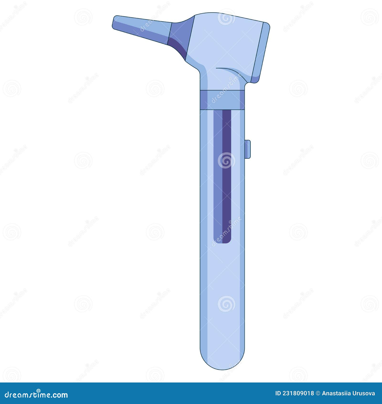 Otoscope Icon in a Flat Style, an Otolaryngologists Tool for Checking ...