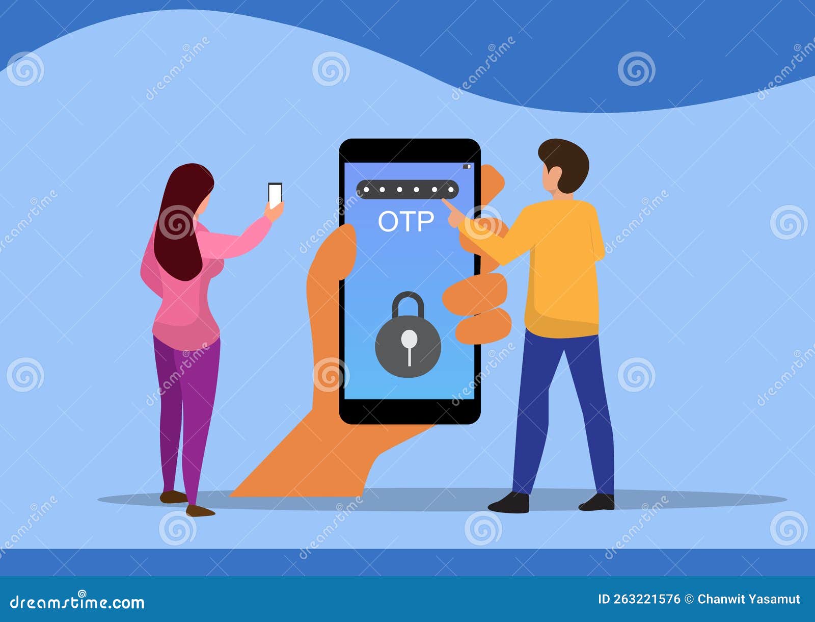 Otp Authentication Secure Verification One Time Password For Secure
