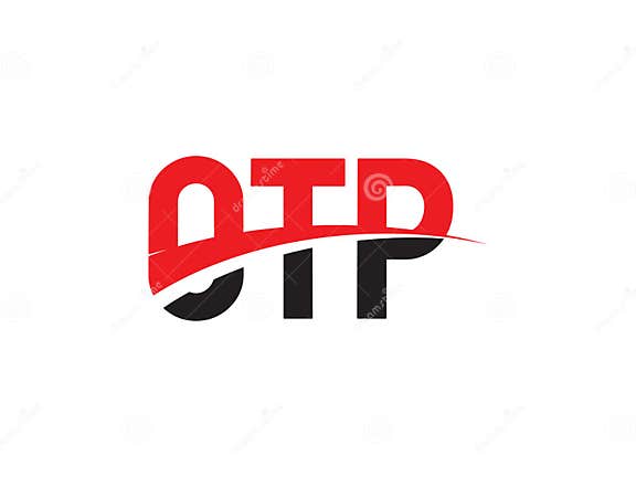 OTP Letter Initial Logo Design Vector Illustration Stock Vector ...