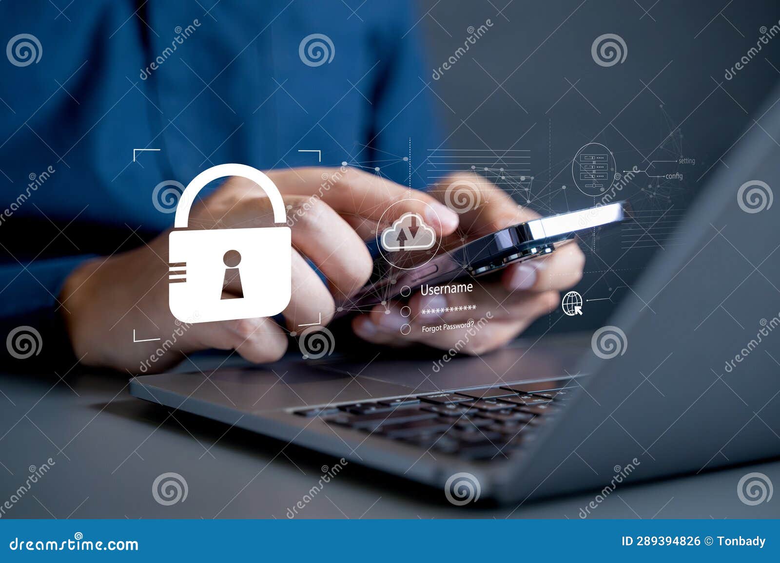 OTP One Time Password Security Authentication. Stock Photo - Image of ...