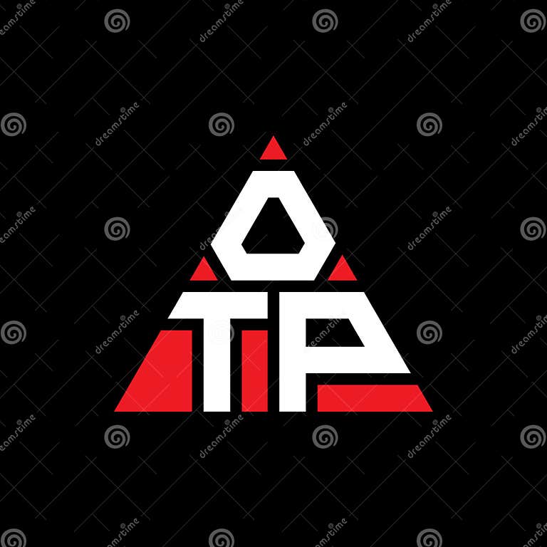 OTP Triangle Letter Logo Design with Triangle Shape. OTP Triangle Logo ...