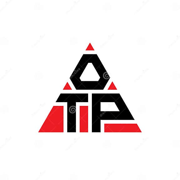 OTP Triangle Letter Logo Design with Triangle Shape. OTP Triangle Logo ...