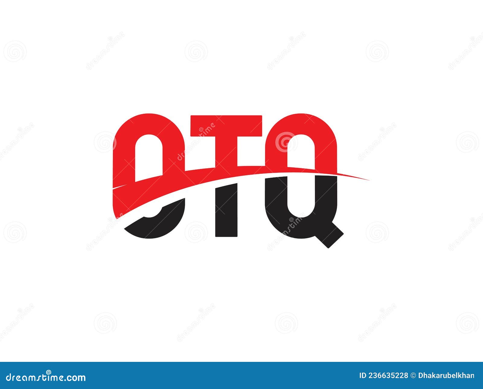 OTQ Letter Initial Logo Design Vector Illustration Stock Vector ...