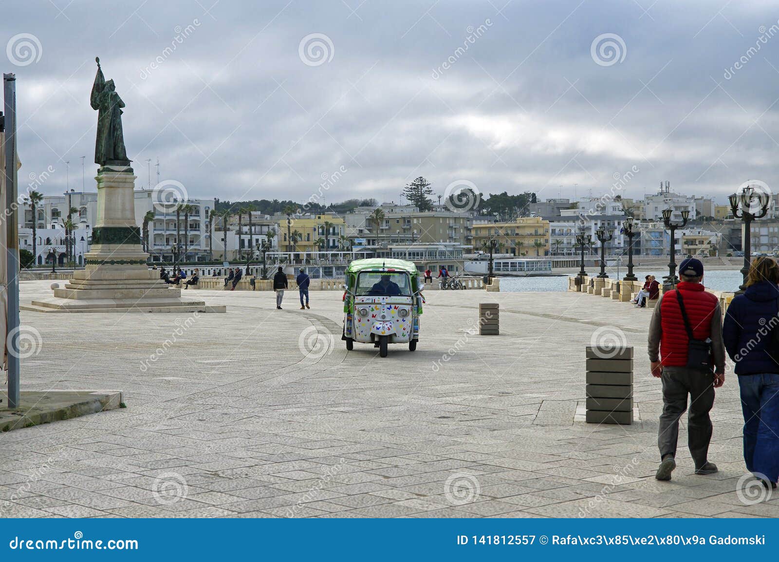 Medieval Castle and Monument Erected for Heroes of 1480 in Otranto ...