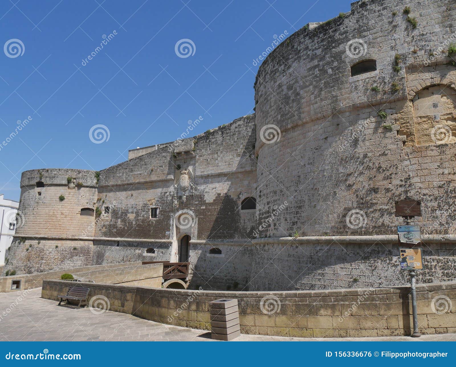 Otranto Aragonese Castle editorial photo. Image of unesco - 156336676
