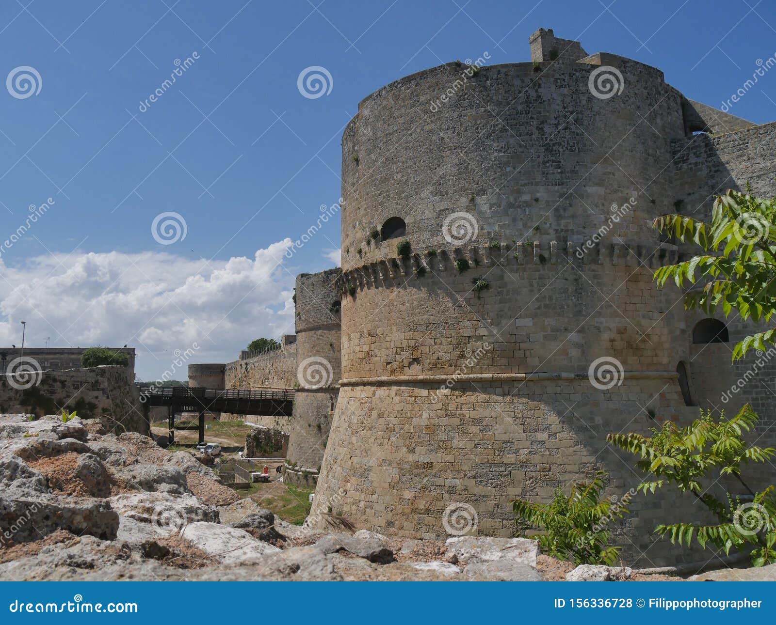Otranto Aragonese Castle editorial stock photo. Image of touristic ...