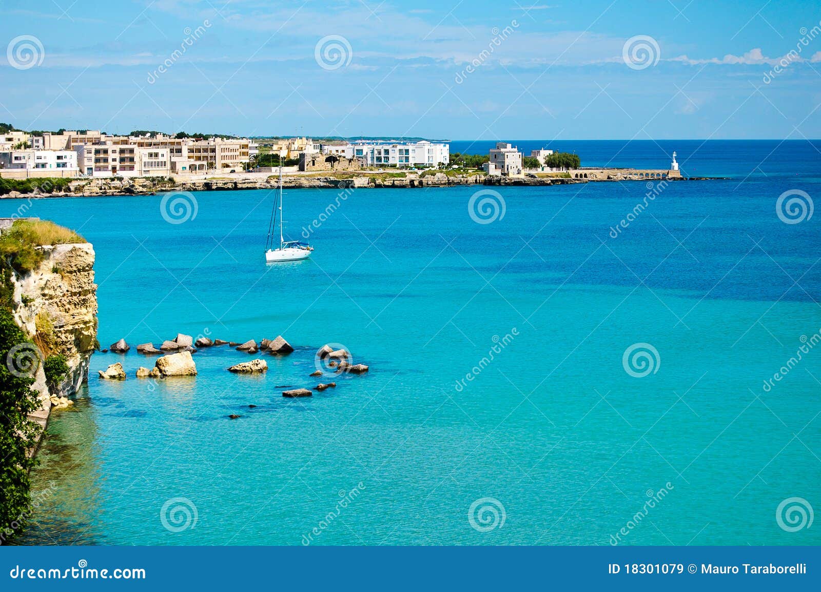 Otranto harbor stock image. Image of mediterranean, otranto - 18301079