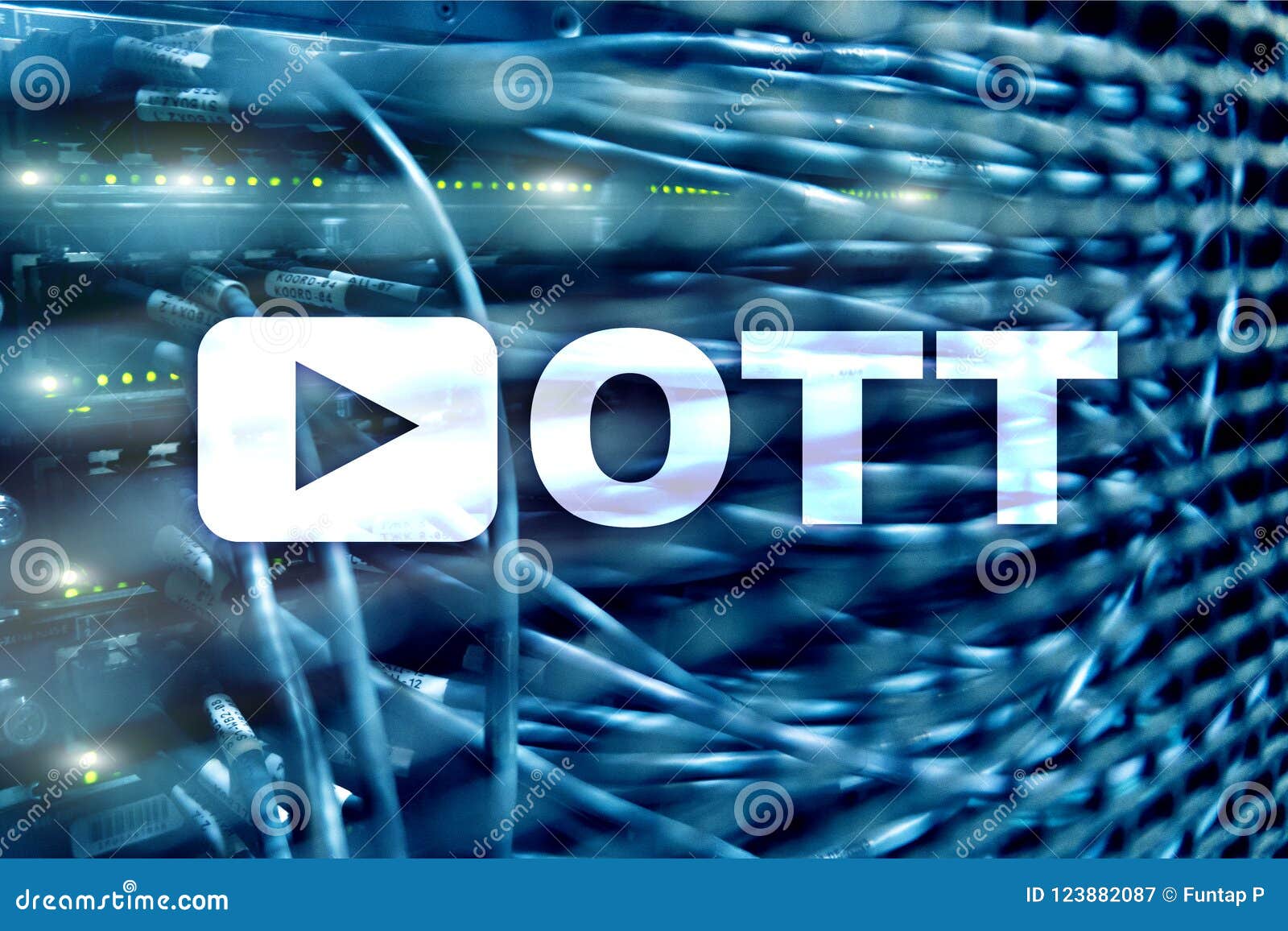 OTT, IPTV, Video Streaming Over the Internet Stock Image - Image of ...