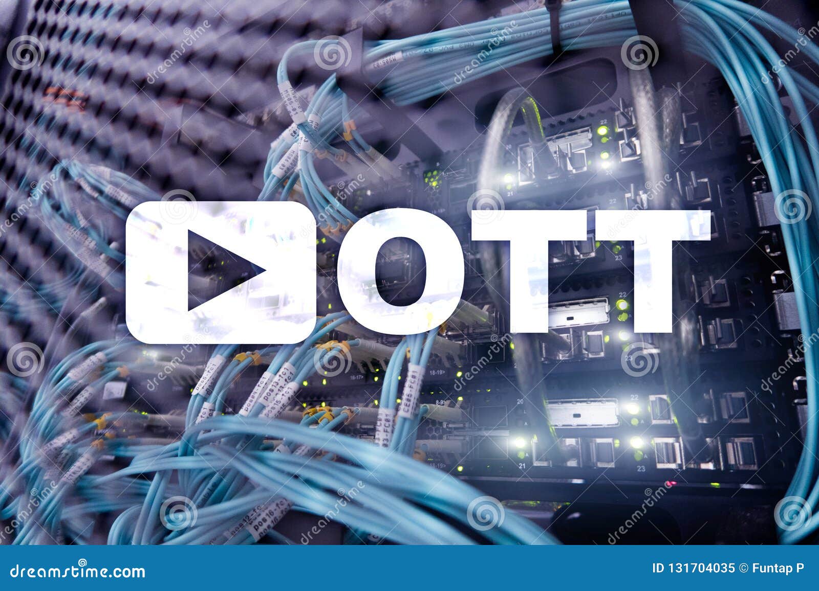 OTT, IPTV, Video Streaming Over the Internet Stock Image - Image of ...