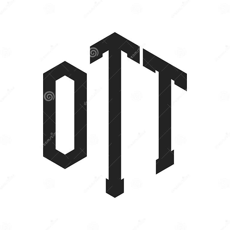 OTT Logo Design. Initial Letter OTT Monogram Logo Using Hexagon Shape ...