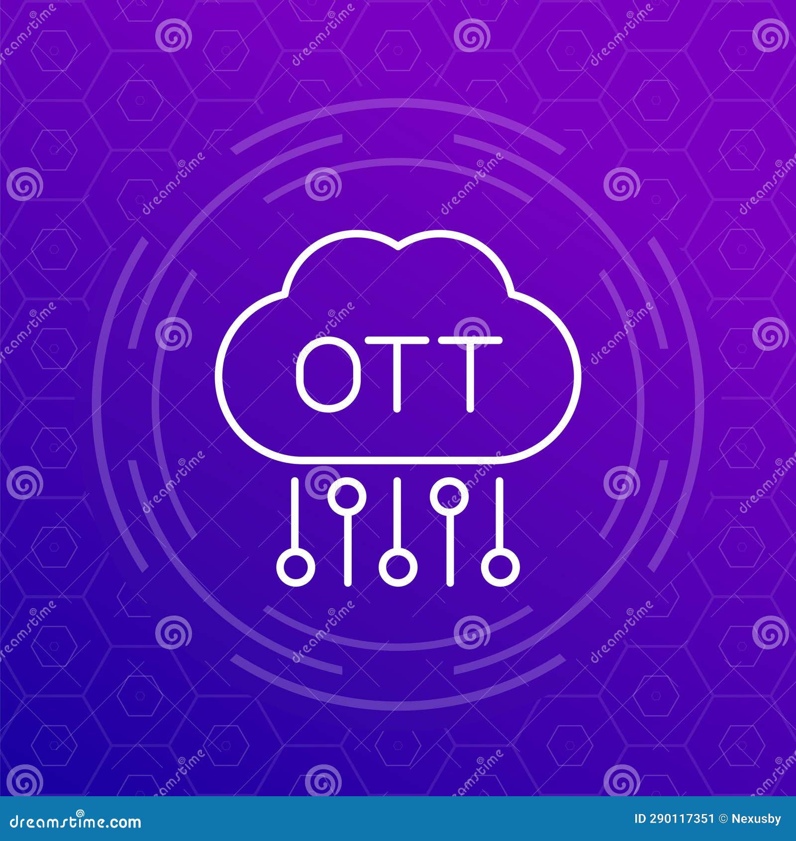 OTT Media Platform Line Icon, Vector Stock Vector - Illustration of ...