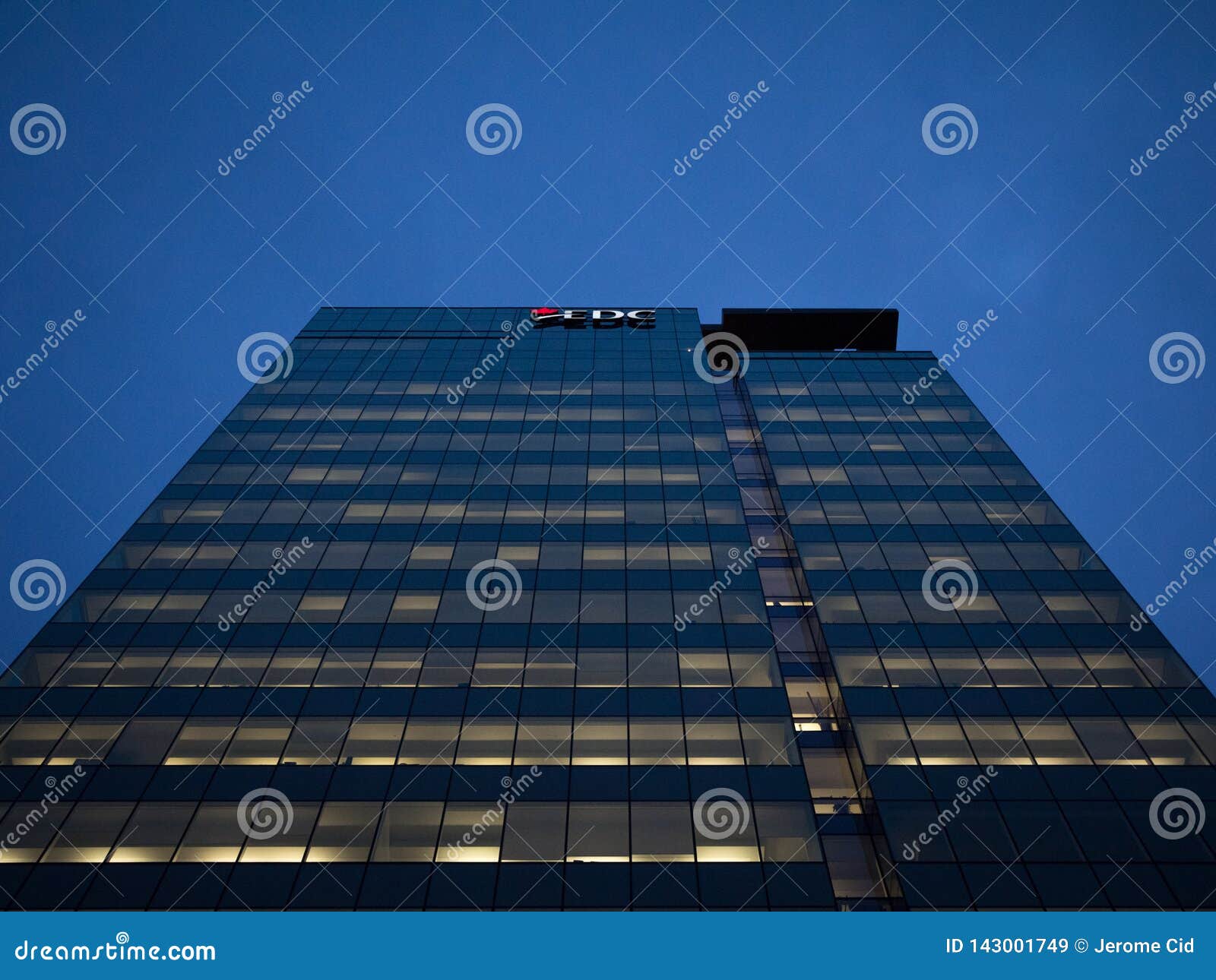 EDC Logo on Their Main Office in Ottawa at Night. Editorial Stock Image ...