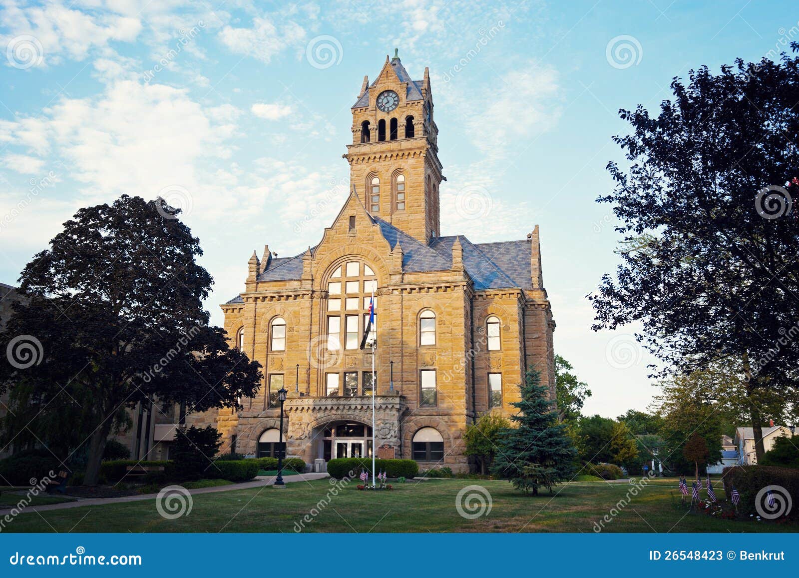 Ottawa County Courthouse stock image. Image of cloud - 26548423
