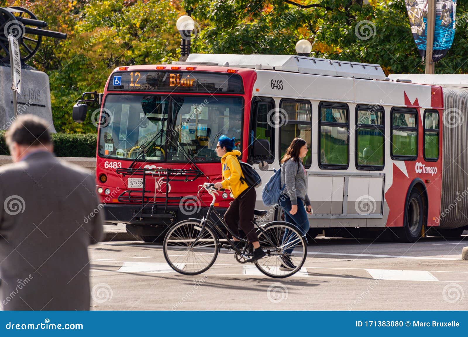 Ottawa OC Transpo Bus in Downtown Ottawa Editorial Image - Image of ...