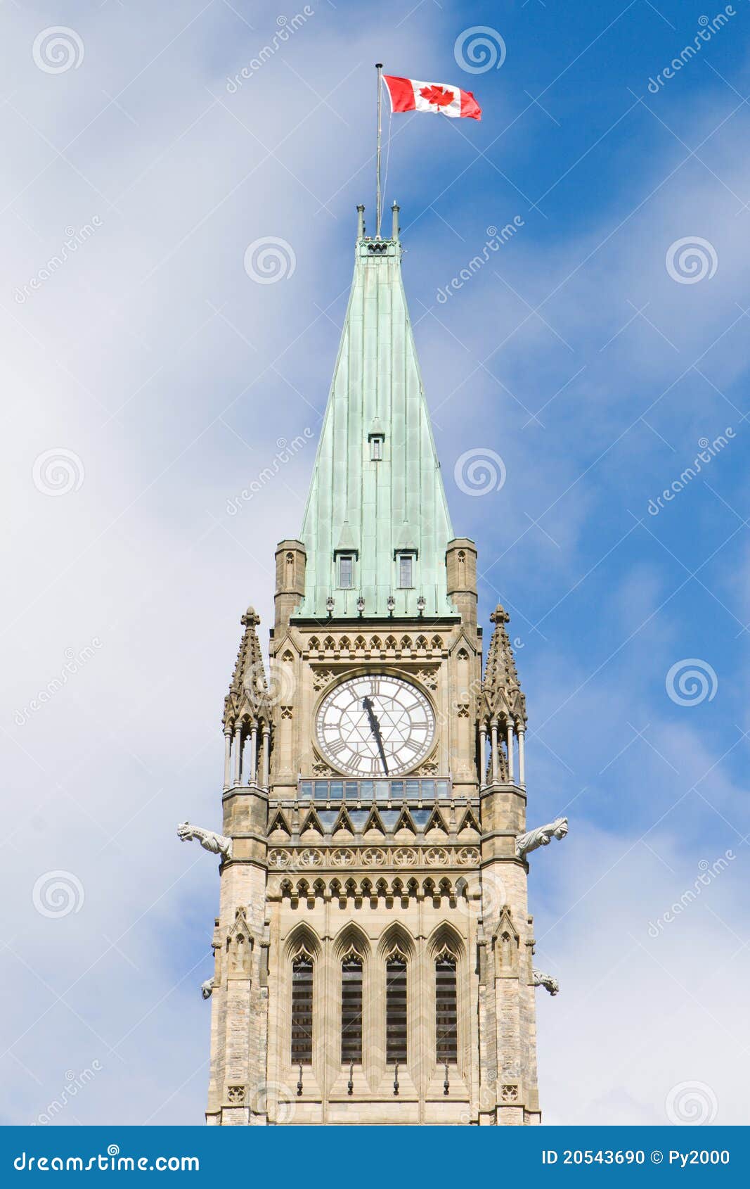 Ottawa Peace Tower stock photo. Image of bell, peace - 20543690