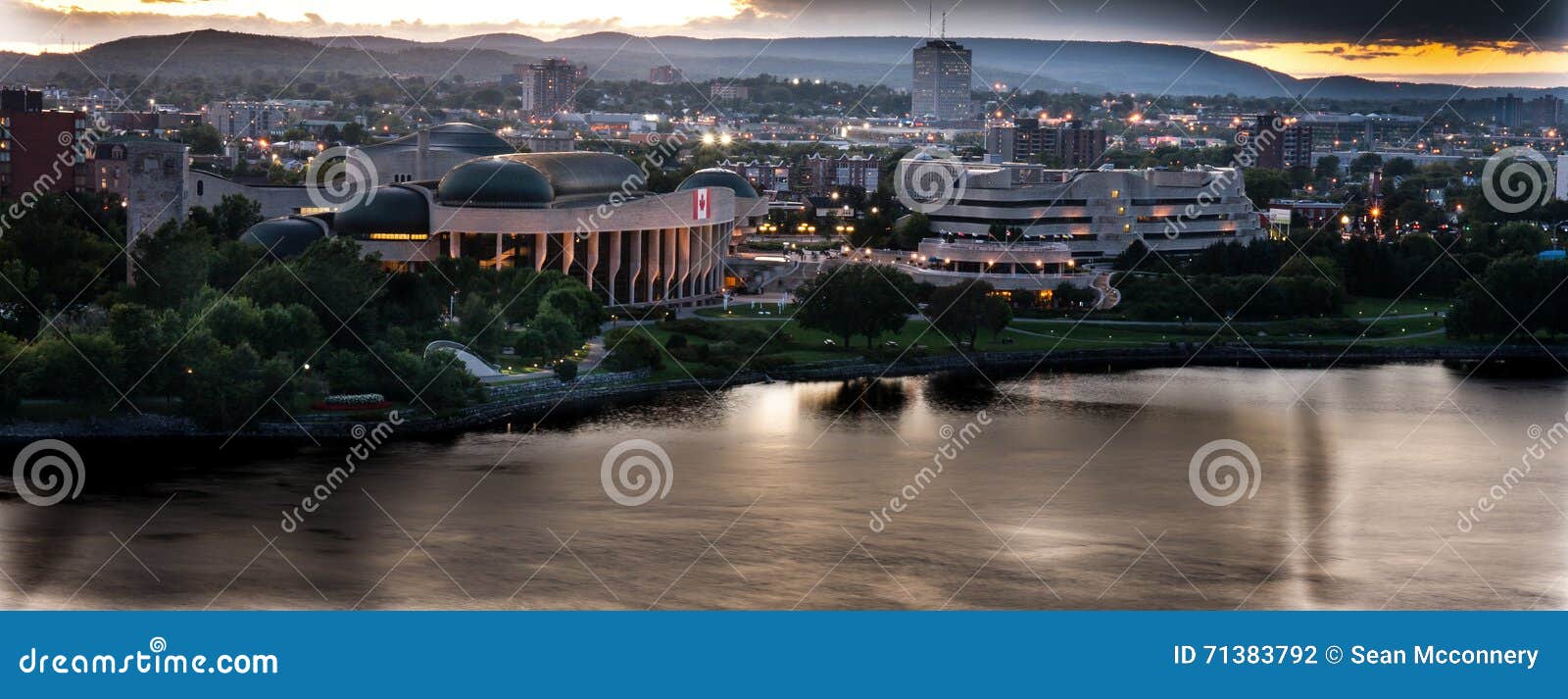 Ottawa River with Gatineau/Hull in the Background Stock Photo - Image ...