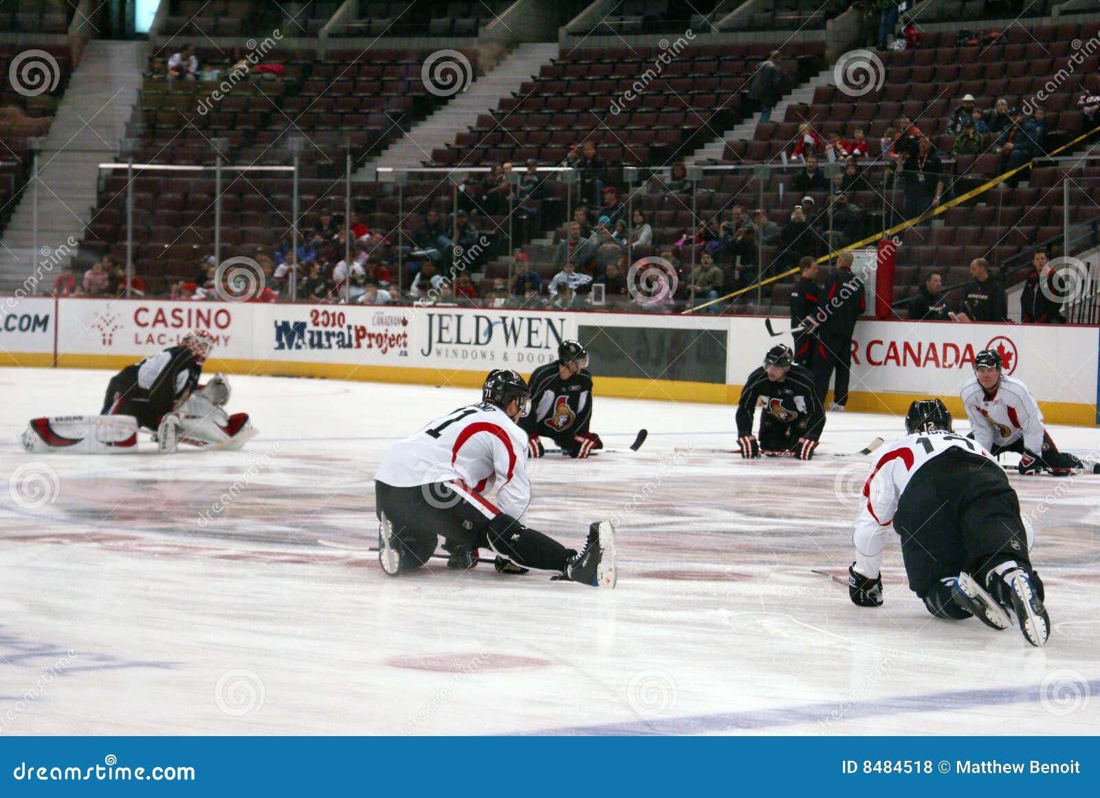 Ottawa Senators Stretches editorial stock photo. Image of team - 8484518