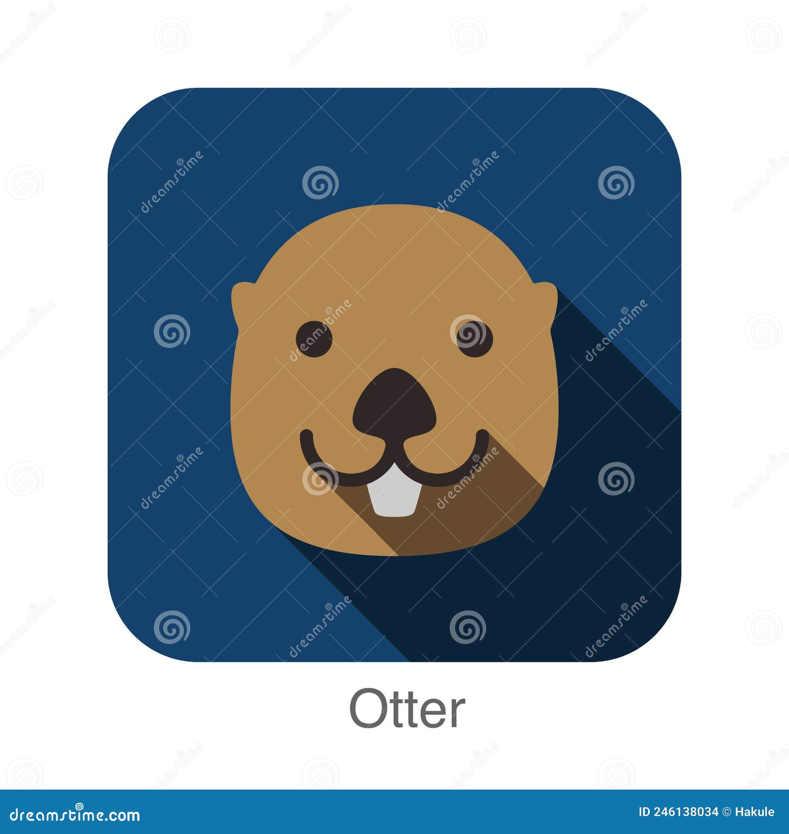 Otter Animal Cartoon Illustration | CartoonDealer.com #41427153