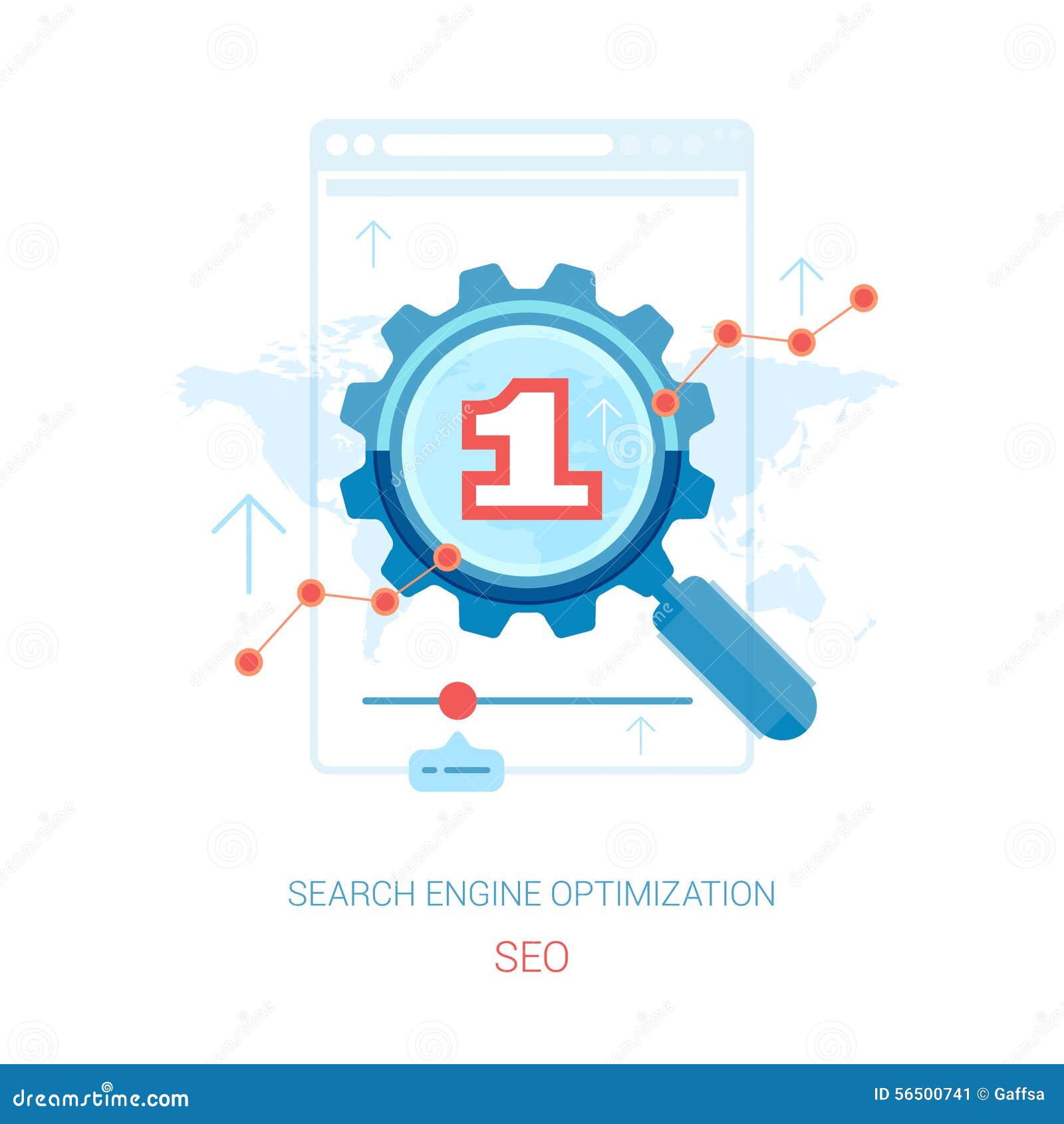 Ottimizzazione E Ricerca Di SEO Che Commercializzano Le Icone Piane ...