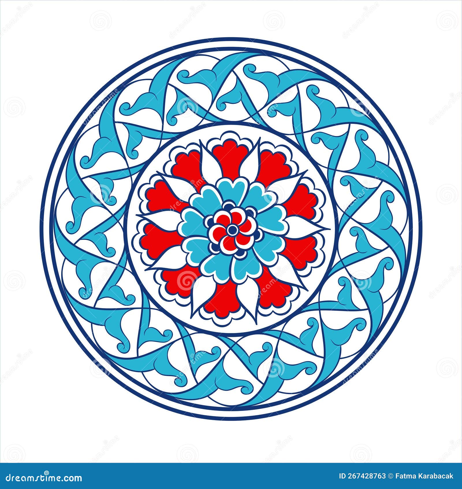 Ottoman Ancient Turkish Patterns Stock Vector - Illustration of style ...