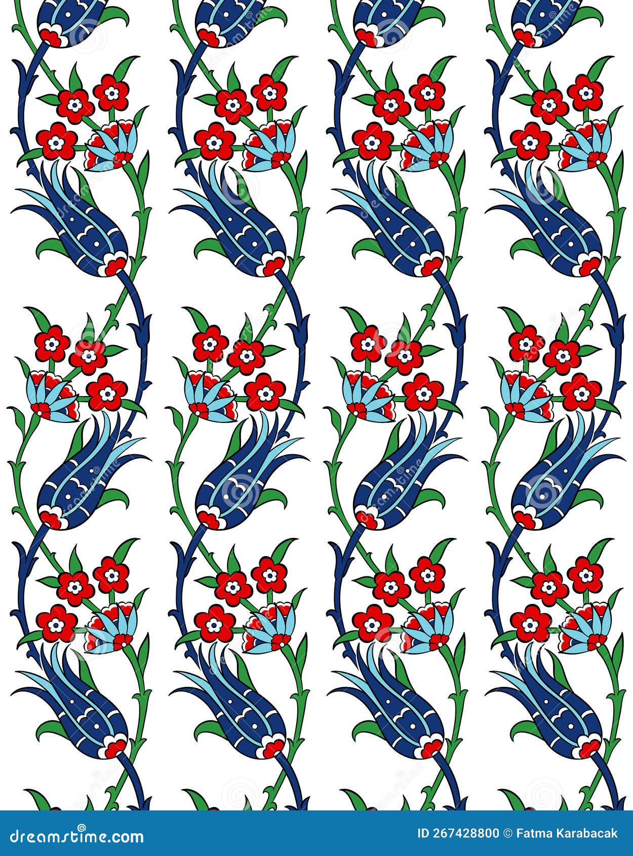 Ottoman Ancient Turkish Patterns Stock Vector - Illustration of decor ...