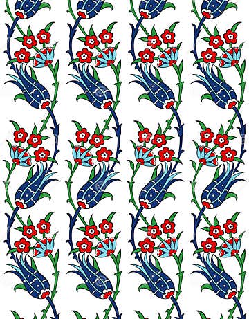 Ottoman Ancient Turkish Patterns Stock Vector - Illustration of decor ...