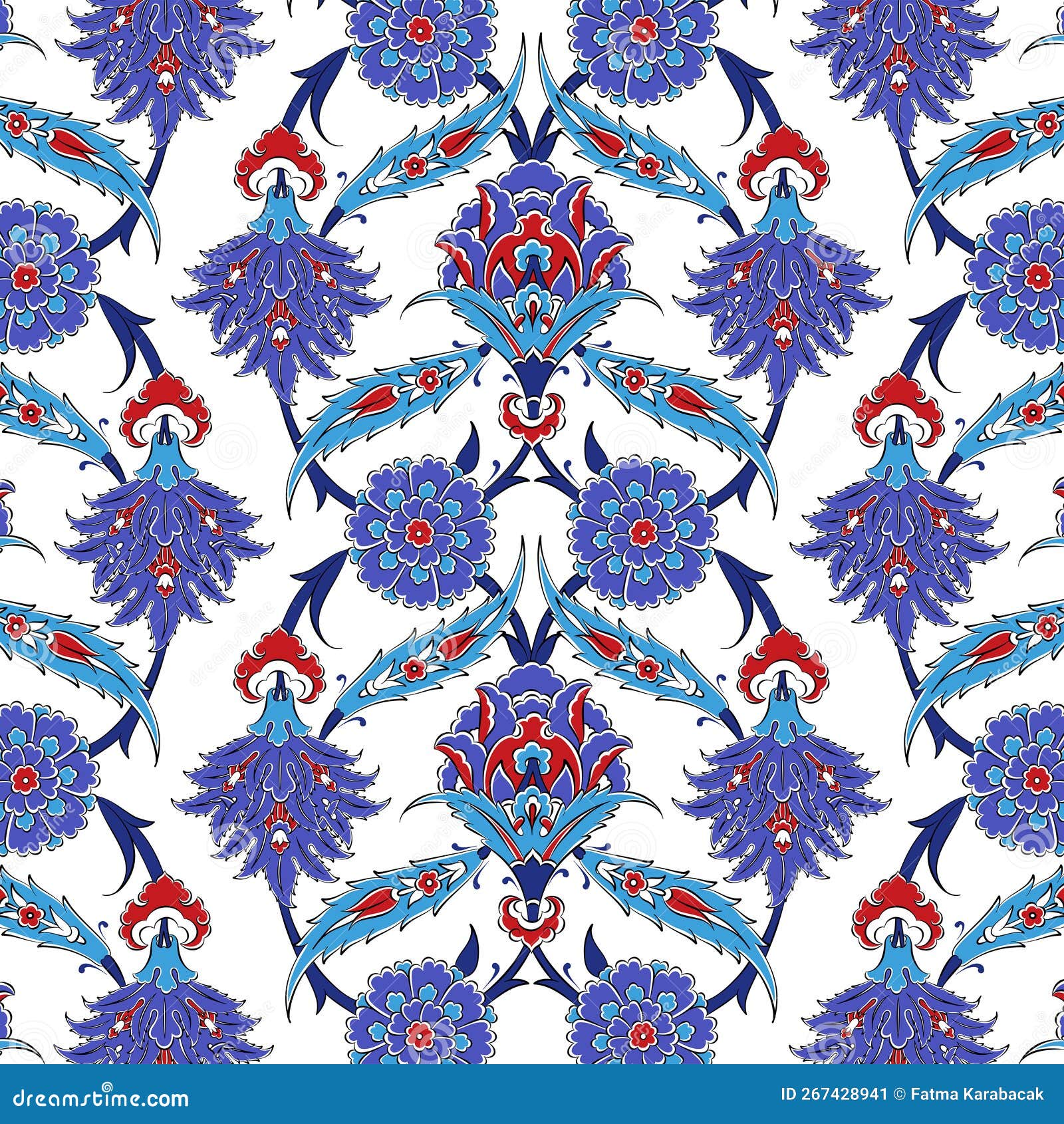 Ottoman Ancient Turkish Patterns Stock Vector - Illustration of texture ...