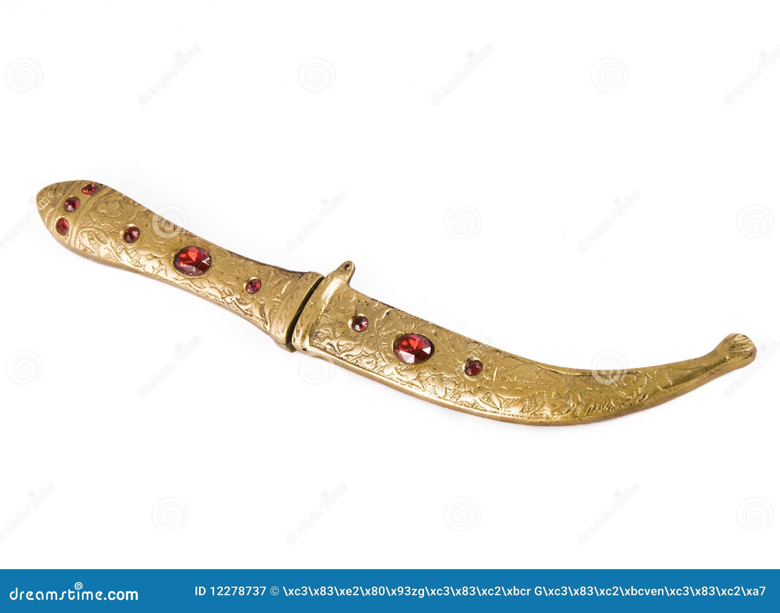 Ottoman Dagger stock image. Image of sheath, ruby, gold - 12278737