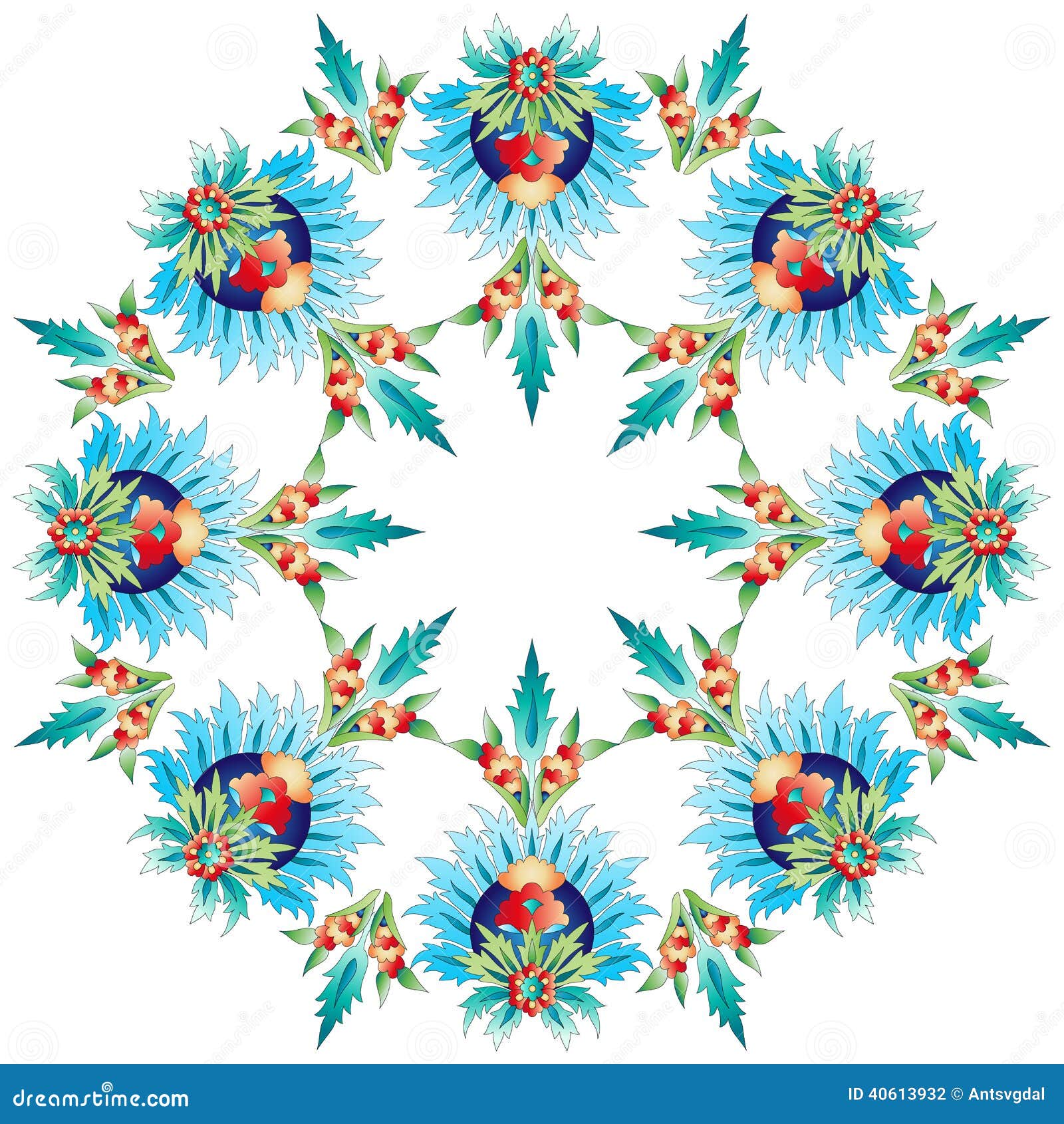 Ottoman Motifs Design Series with Twenty-two Stock Vector ...