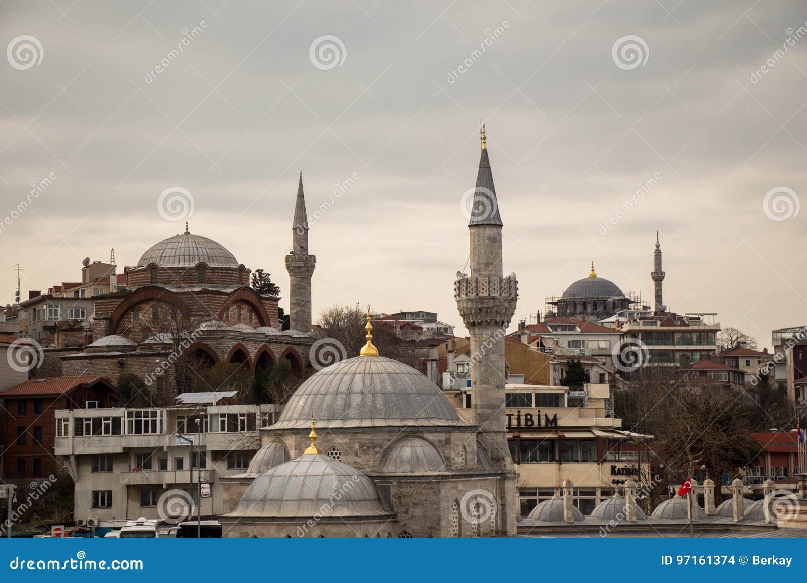 Ottoman Style Mosque in Istanbul Editorial Stock Image - Image of dome ...