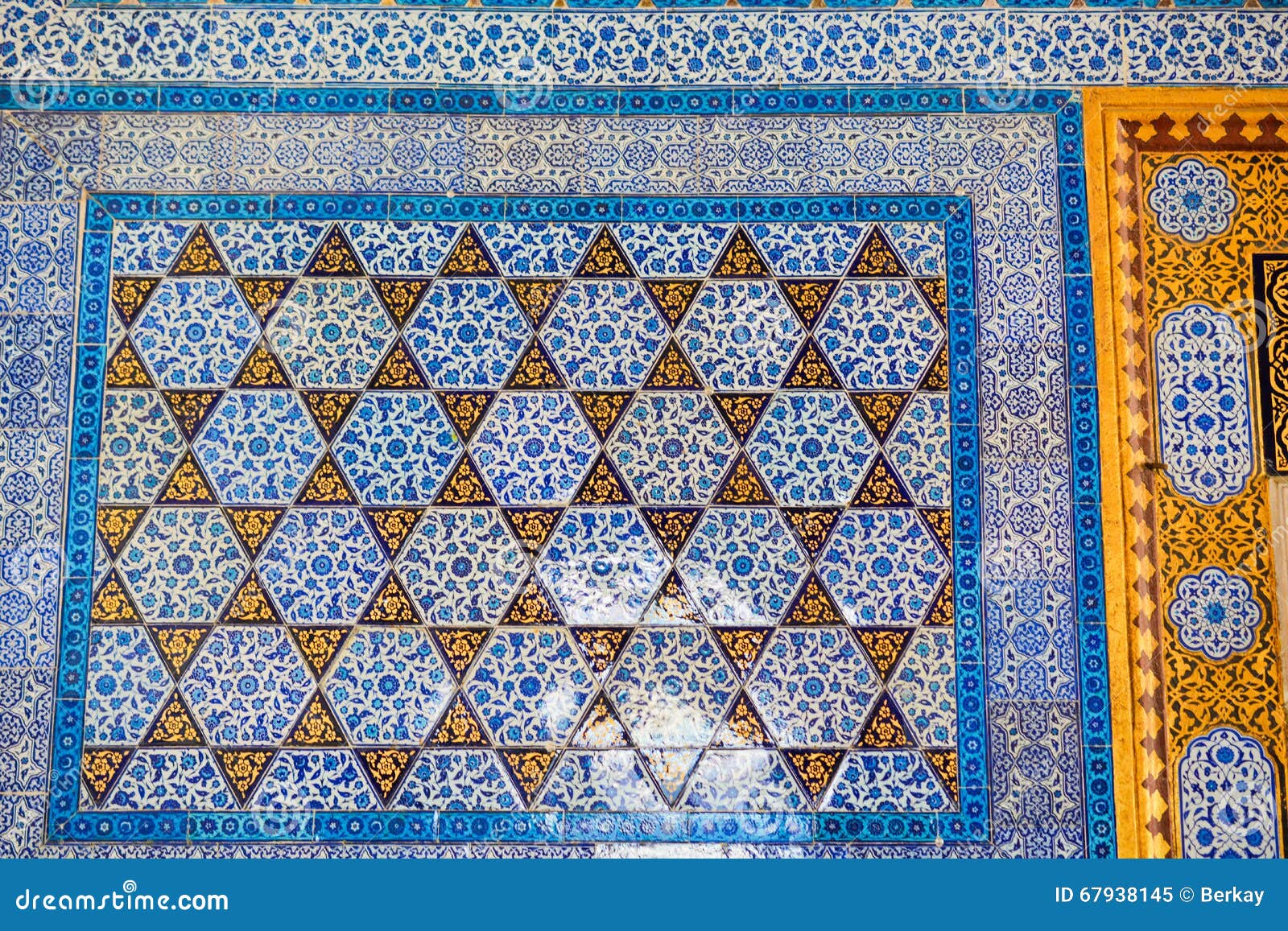 Ottoman Tiles stock image. Image of detail, handmade - 67938145