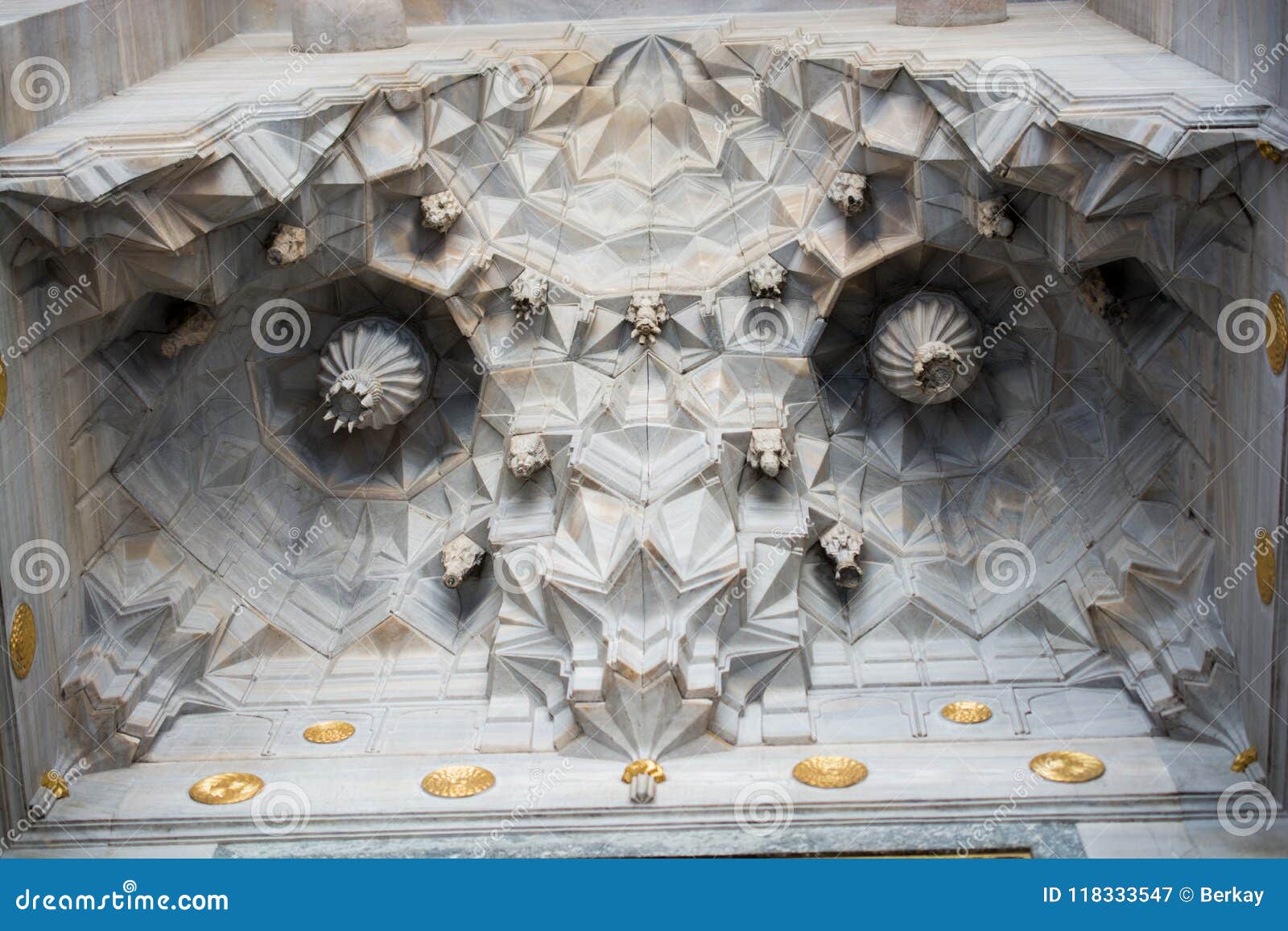 Ottoman Turkish Art with Geometric Patterns Stock Image - Image of ...