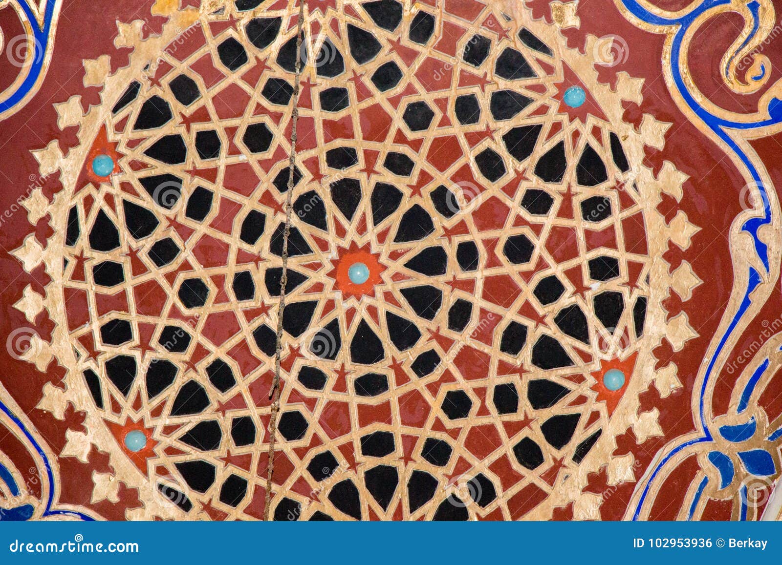 Ottoman Turkish Art with Geometric Patterns Stock Photo - Image of ...