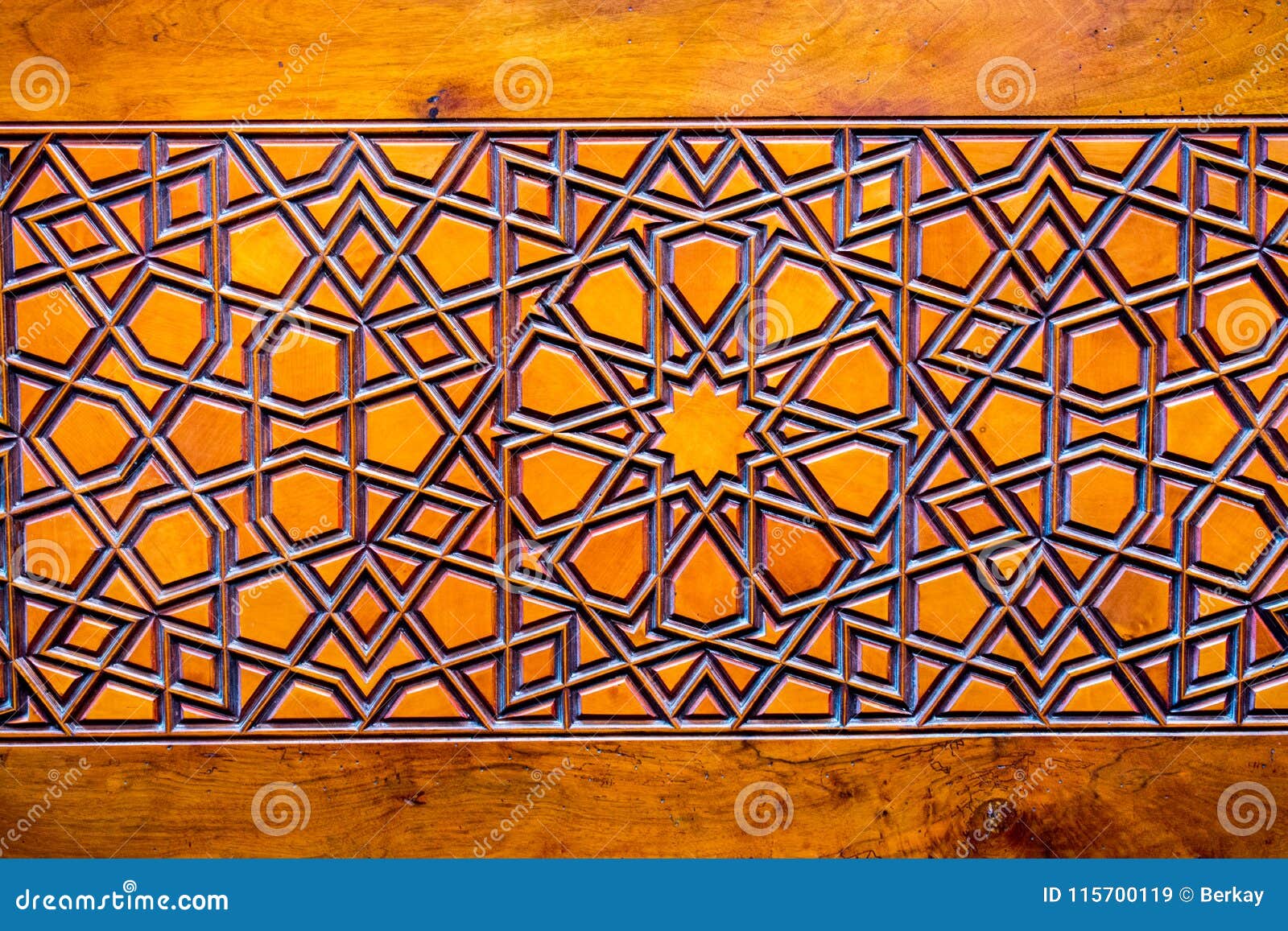 Ottoman Turkish Art with Geometric Patterns Stock Image - Image of ...