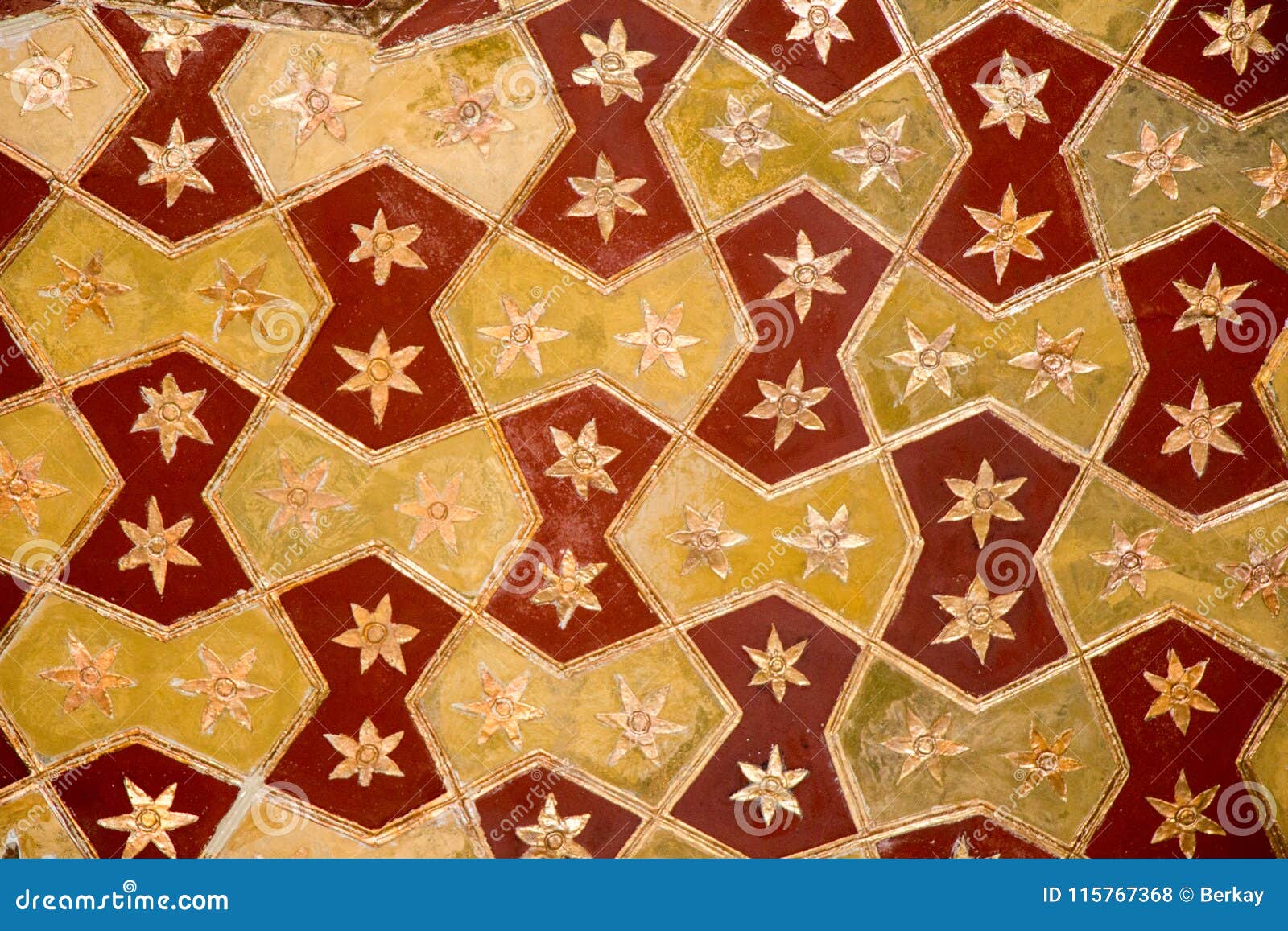 Ottoman Turkish Art with Geometric Patterns Stock Photo - Image of ...