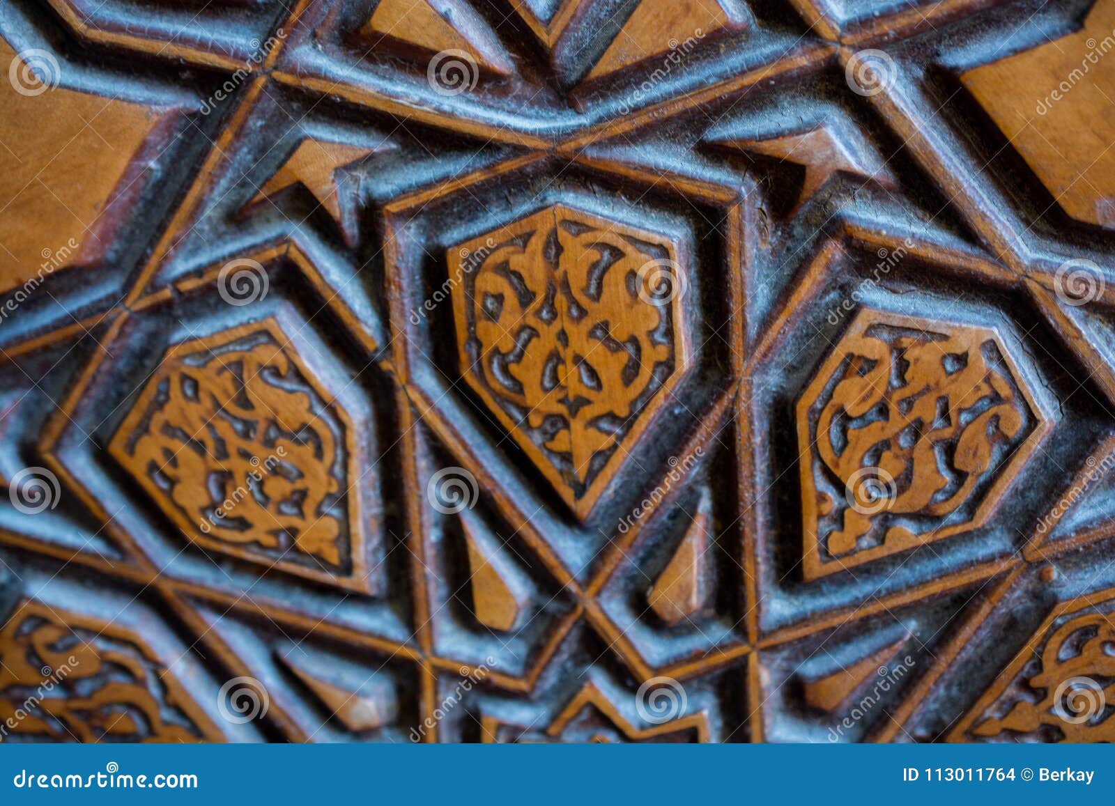 Ottoman Turkish Art with Geometric Patterns Stock Photo - Image of ...
