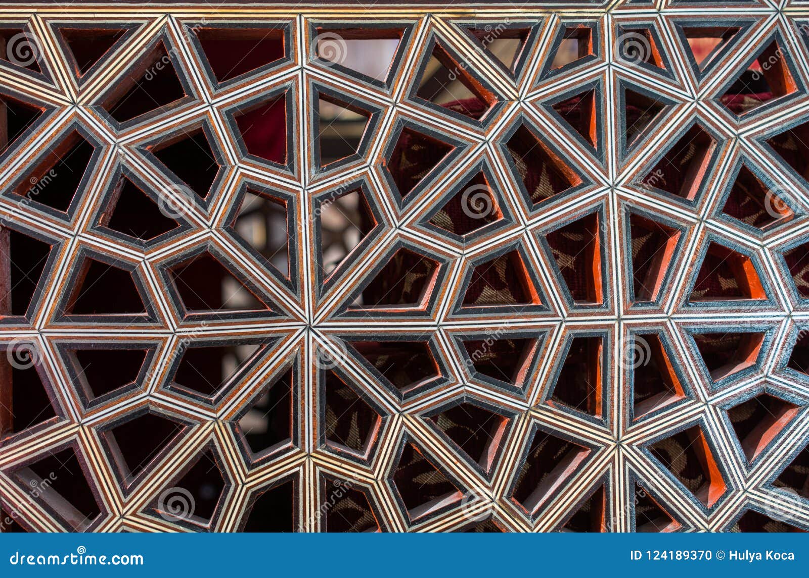 Ottoman Turkish Art with Geometric Patterns Stock Photo - Image of ...