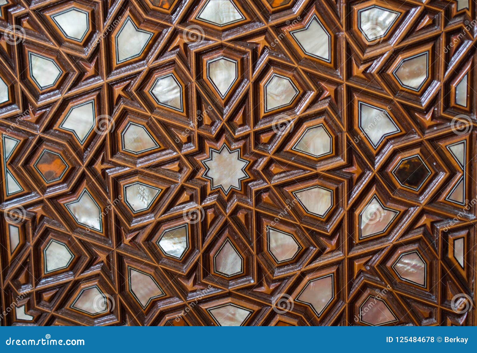 Ottoman Turkish Art with Geometric Patterns Stock Photo - Image of ...