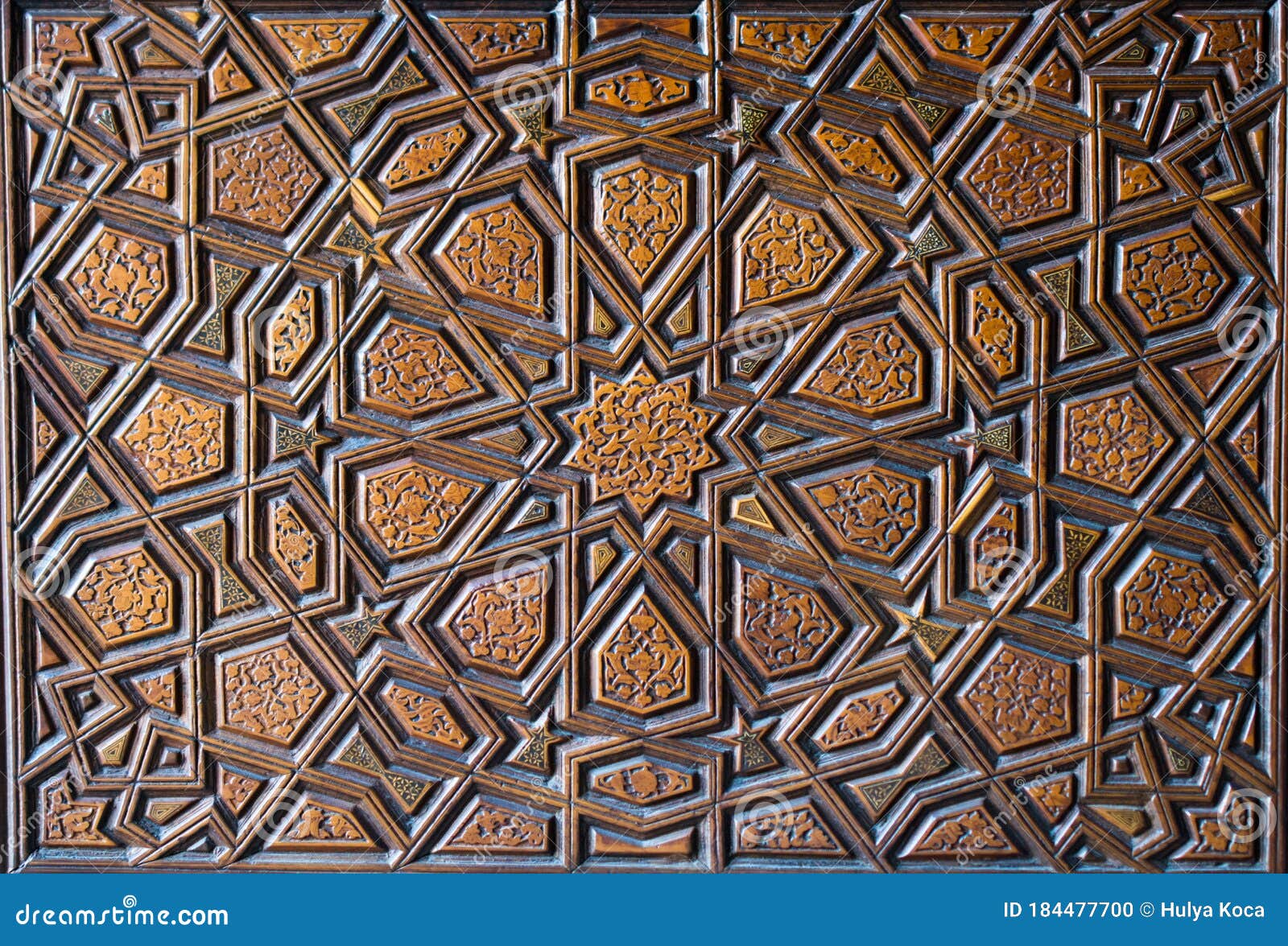 Ottoman Turkish Art with Geometric Patterns Stock Photo - Image of ...