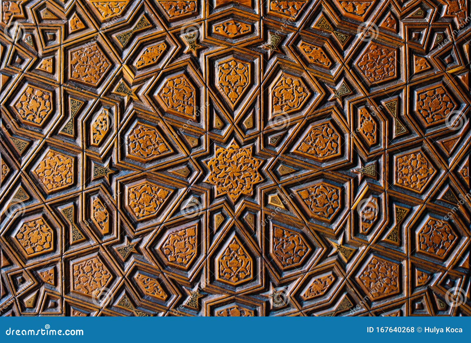 Ottoman Turkish Art with Geometric Patterns Stock Photo - Image of ...