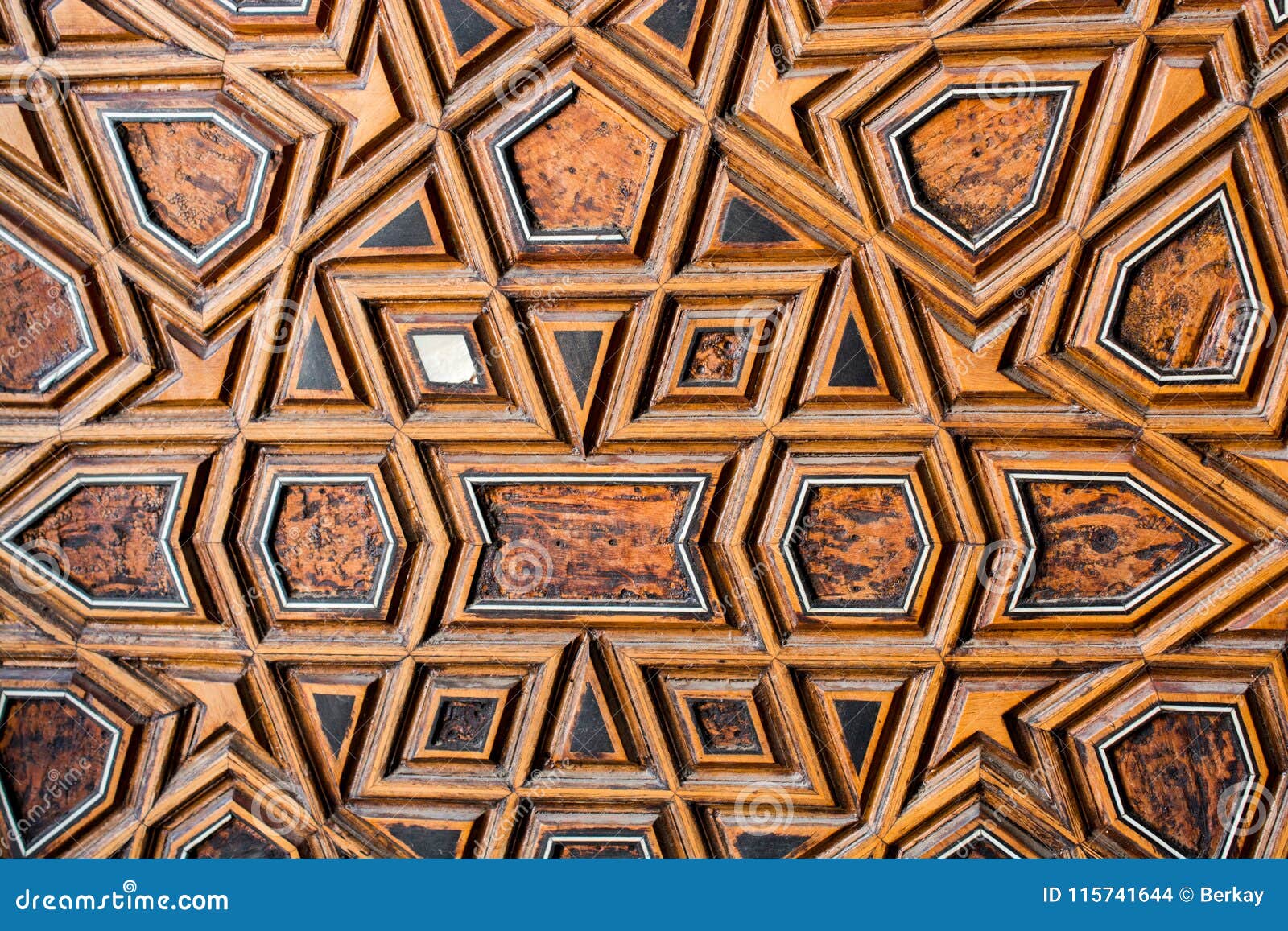 Ottoman Turkish Art with Geometric Patterns Stock Photo - Image of ...