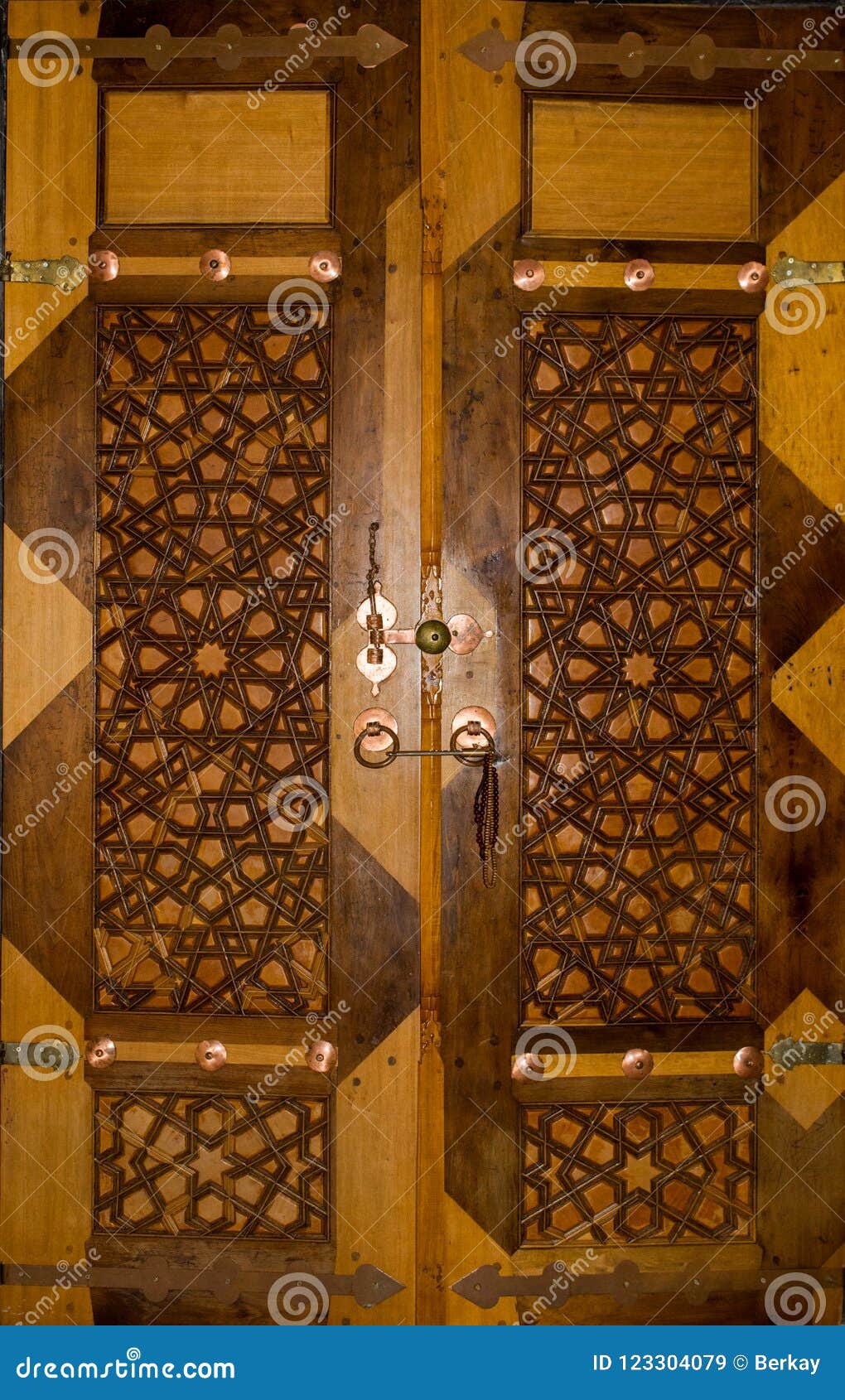 Ottoman Turkish Art with Geometric Patterns Stock Image - Image of ...
