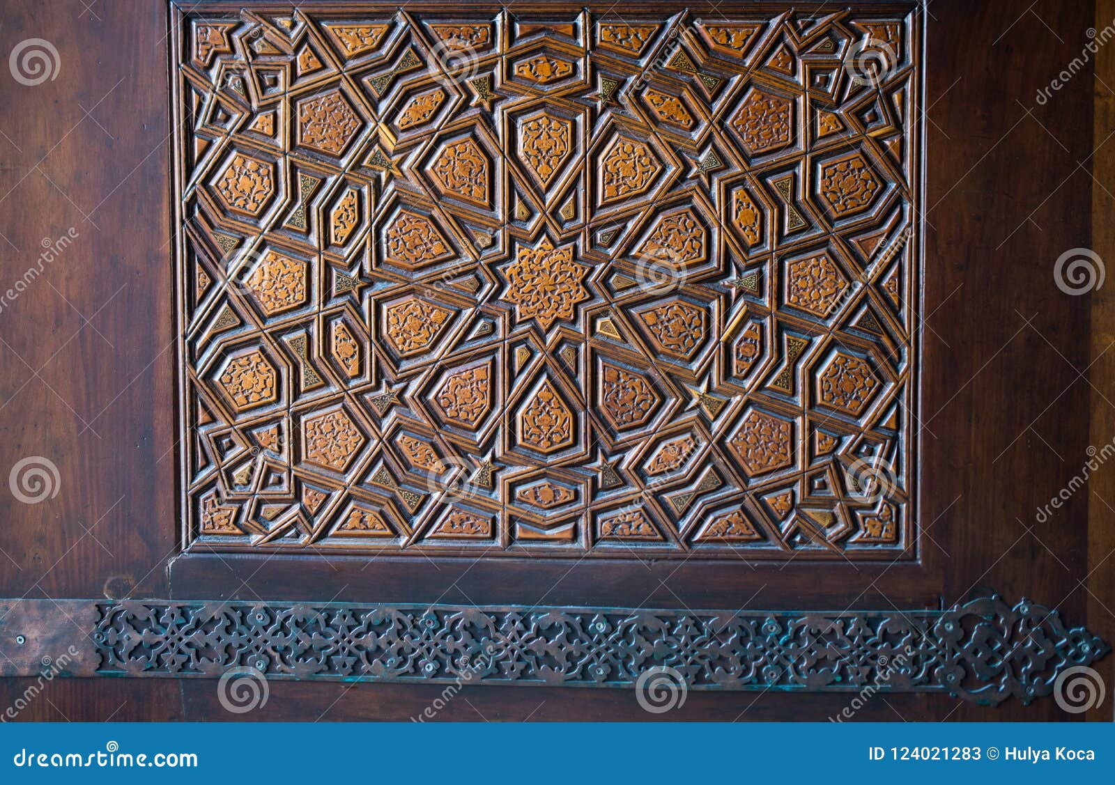 Ottoman Turkish Art with Geometric Patterns Stock Image - Image of ...