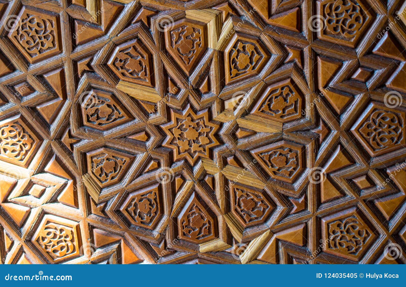 Ottoman Turkish Art with Geometric Patterns Stock Image - Image of ...