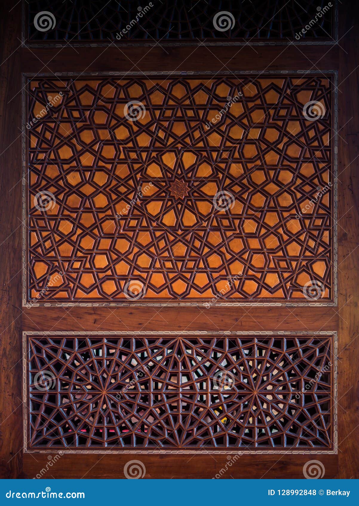 Ottoman Turkish Art with Geometric Patterns Stock Photo - Image of ...