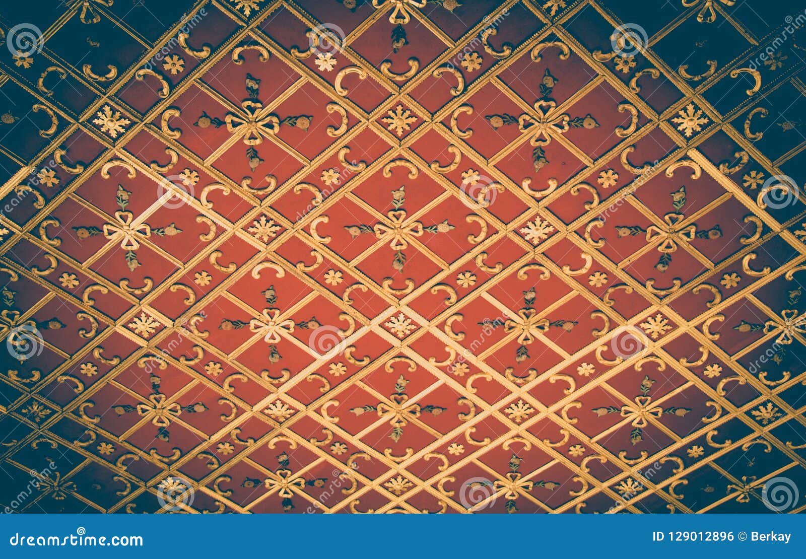 Ottoman Turkish Art with Geometric Patterns Stock Photo - Image of ...
